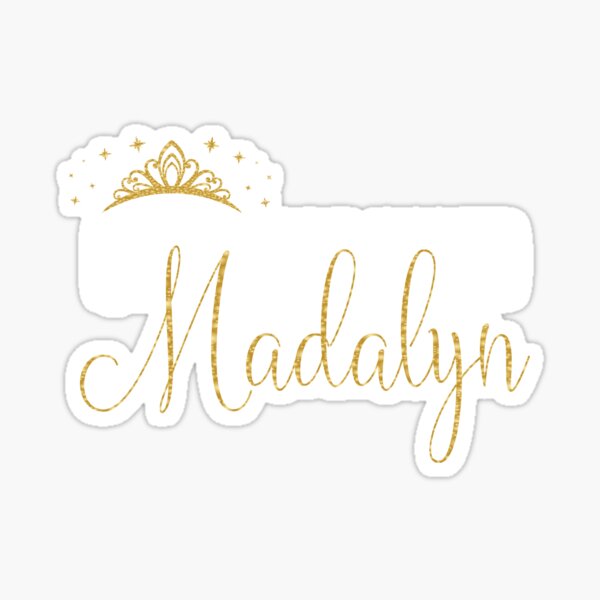 Madalyn Name Stickers | Redbubble