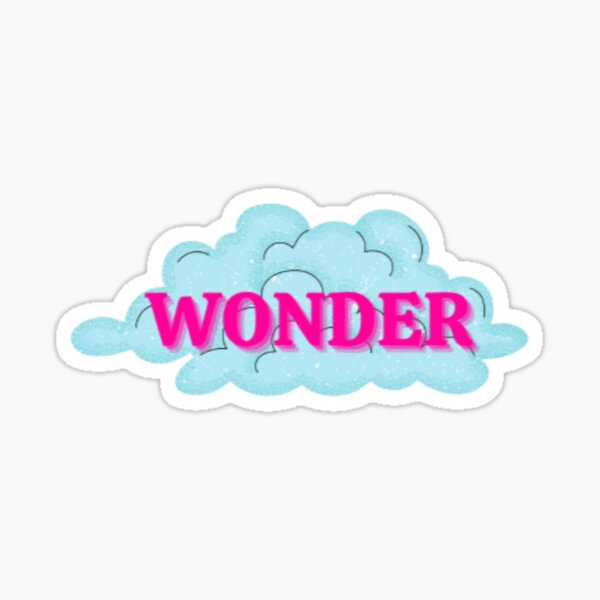 "Wonder Aesthetic" Sticker for Sale by BloompodDesigns | Redbubble