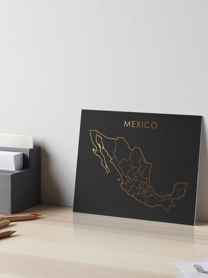 Mexico Outline Map Printable Poster