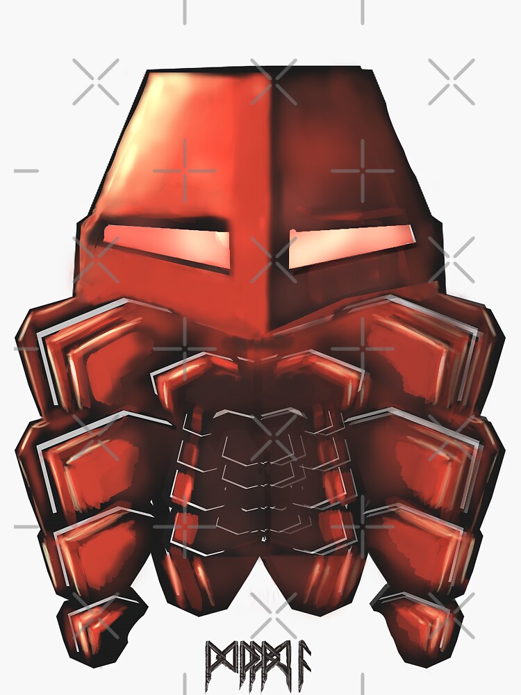 " Viking Berserker Bloody red head crest" Sticker by dragonloot | Redbubble