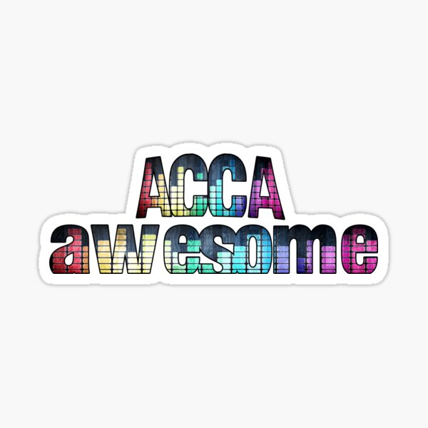 "Acca-Awesome" Sticker by patriikamikaze | Redbubble