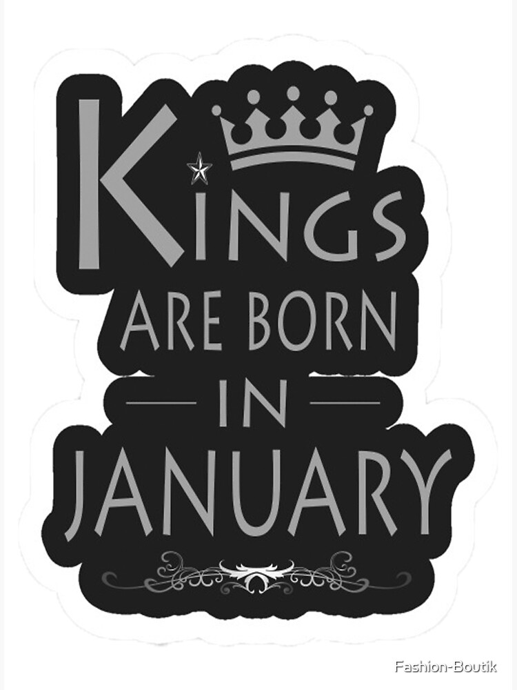 "January Birthday Man" Poster for Sale by Fashion-Boutik | Redbubble