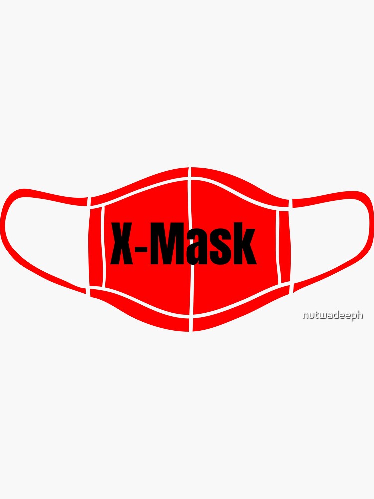 "X-Mask" Sticker by nutwadeeph | Redbubble