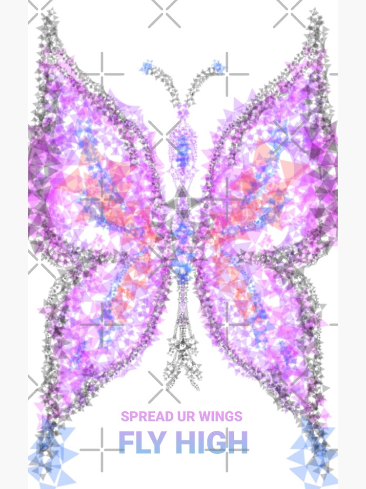 "Spread your wings, Fly High" Sticker for Sale by Mandala-Move | Redbubble