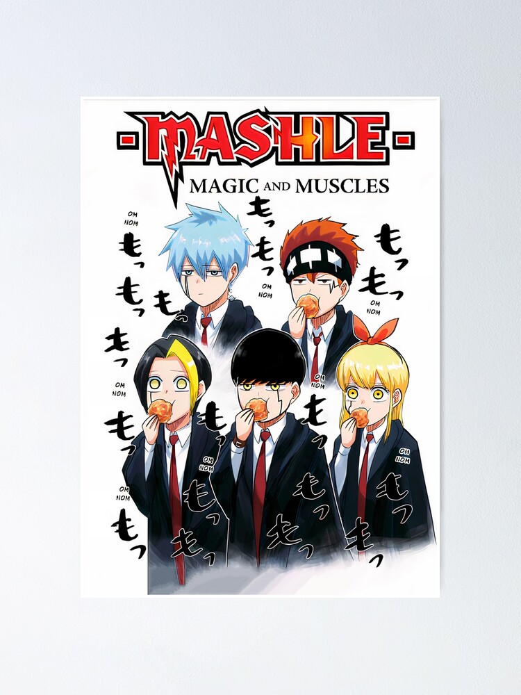 "Mashle Magic and Muscles mash burnedead And Friends" Poster for Sale ...