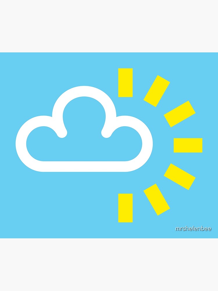 "Sunny Intervals Weather Forecast" Poster by mrshelenbee | Redbubble