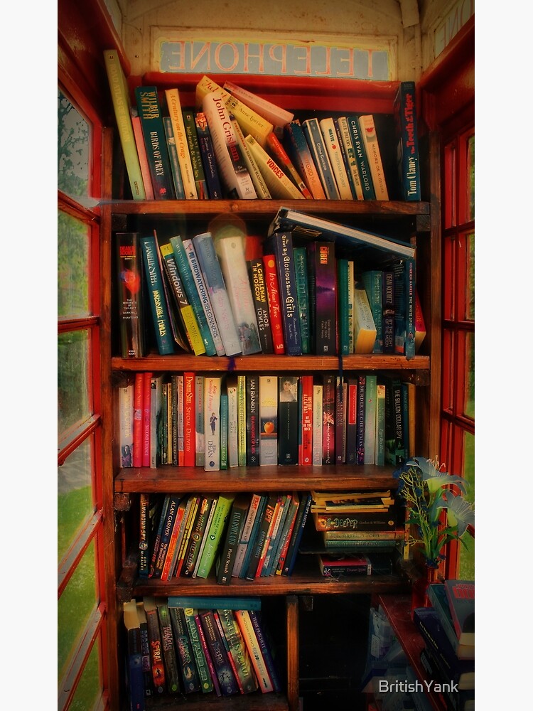 "British Red Telephone Box Library" Poster by BritishYank | Redbubble