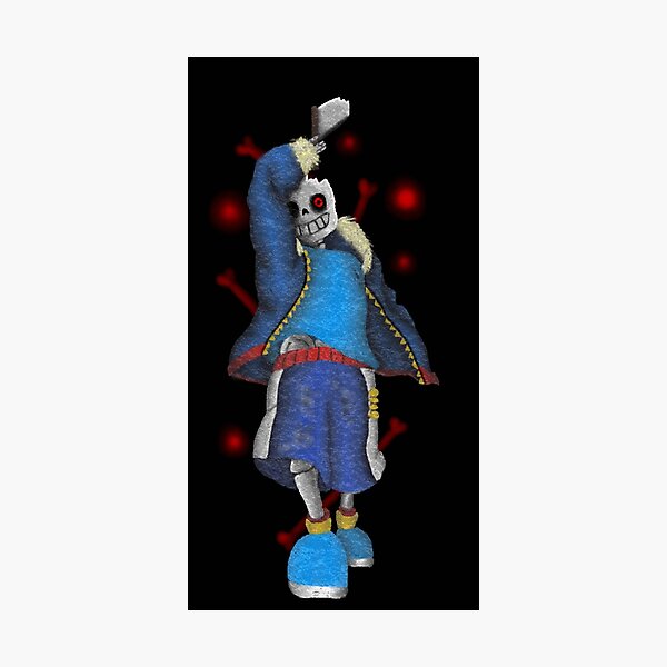 "Horrortale Sans - Fight (Anger)" Photographic Print by MoonRushers ...