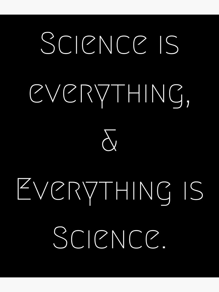 "Science is interesting" Poster by STRIKING-Star | Redbubble