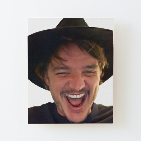 "Happy Pedro pascal" Mounted Print for Sale by munizart | Redbubble