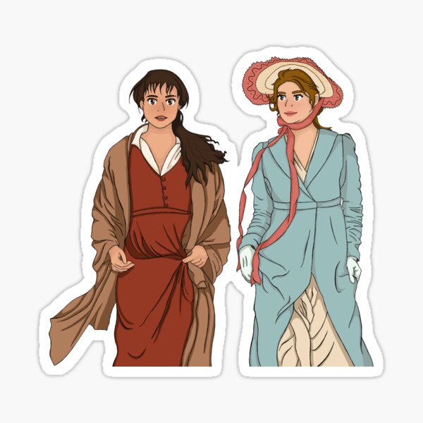 "Elizabeth and Jane Bennet - Pride and Prejudice" Sticker for Sale by ...