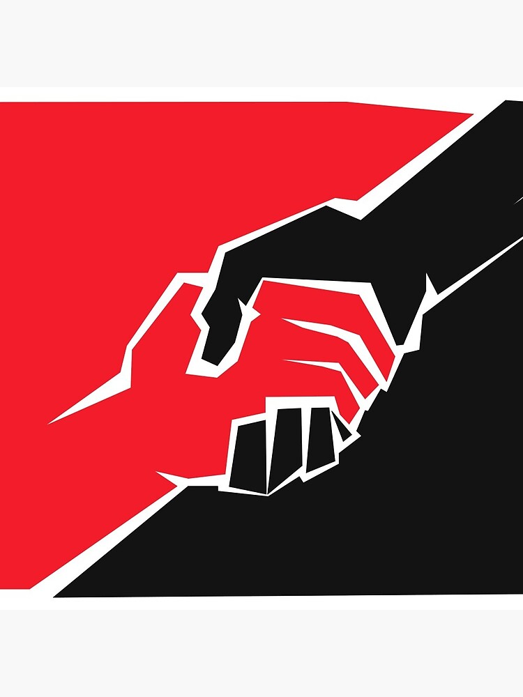 "Leftist Unity Print" Pin for Sale by UnneededHere | Redbubble