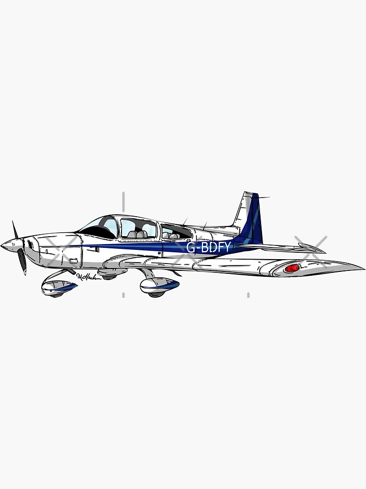 "Copy of Grumman G-BDFY" Sticker for Sale by Statepallets | Redbubble