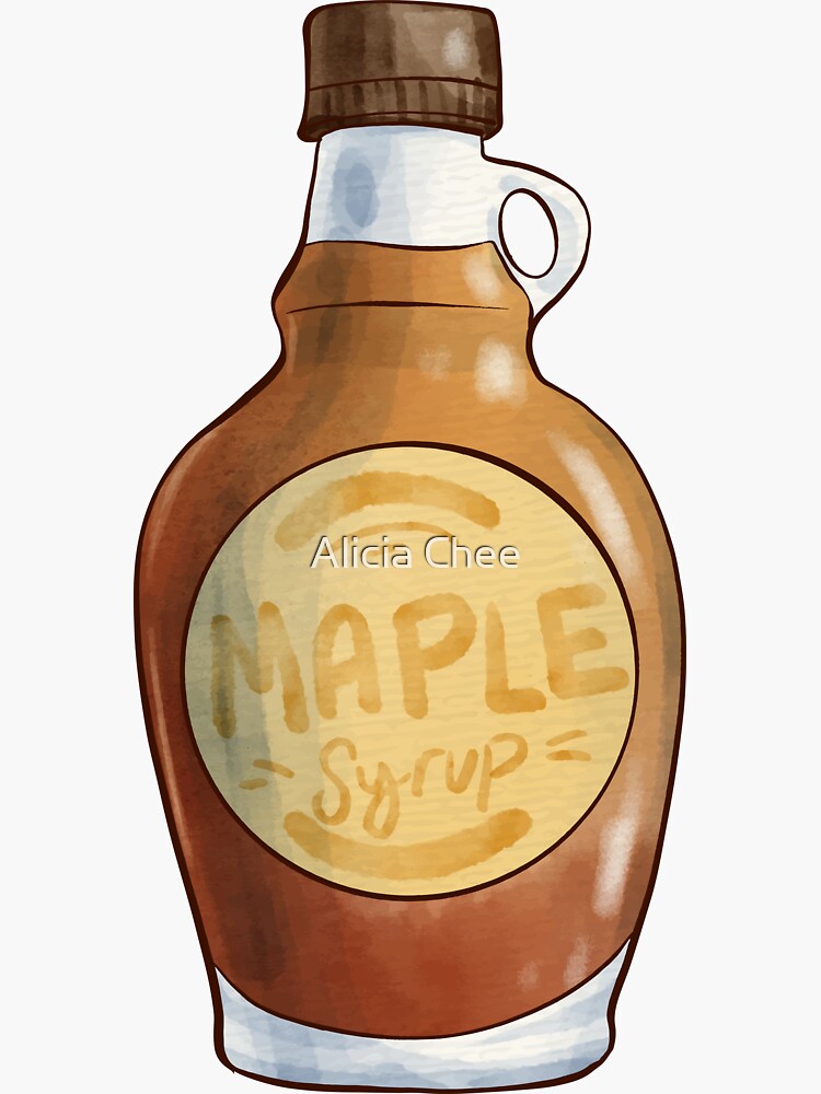 "Maple Syrup Jar" Sticker by NiftyTrinket | Redbubble