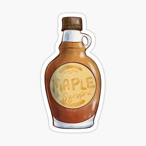 "Maple Syrup Jar" Sticker by NiftyTrinket | Redbubble