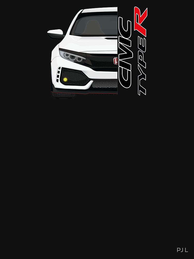 "FK8 Civic Type R Championship White" T-shirt for Sale by pjl3288 ...