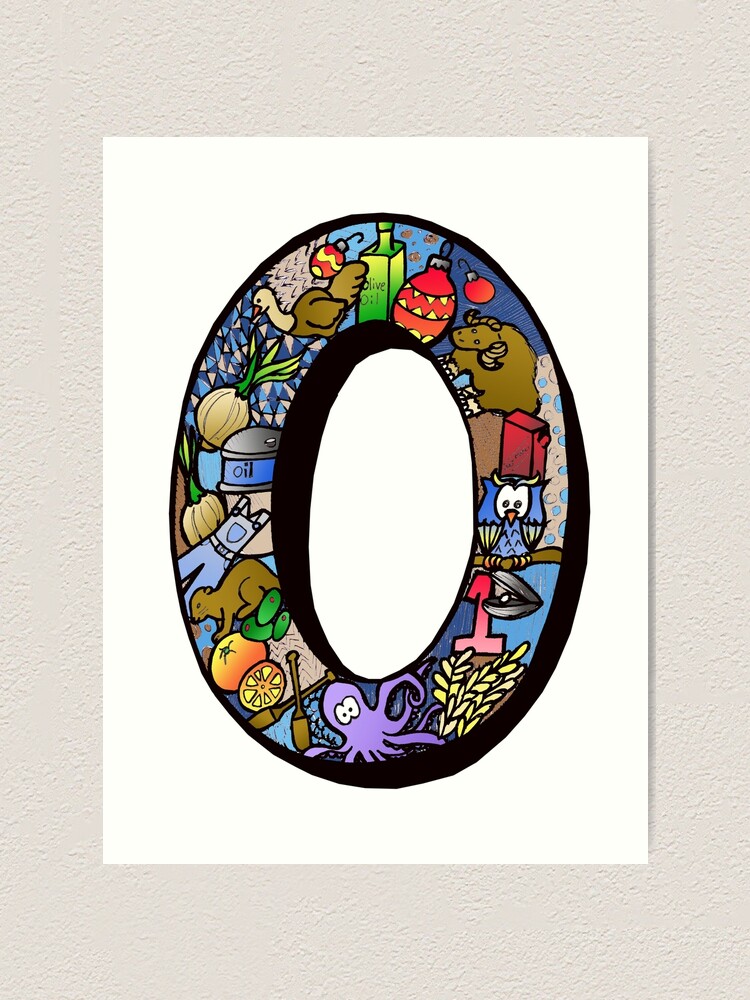 "Doodle Letter O" Art Print for Sale by missmann | Redbubble
