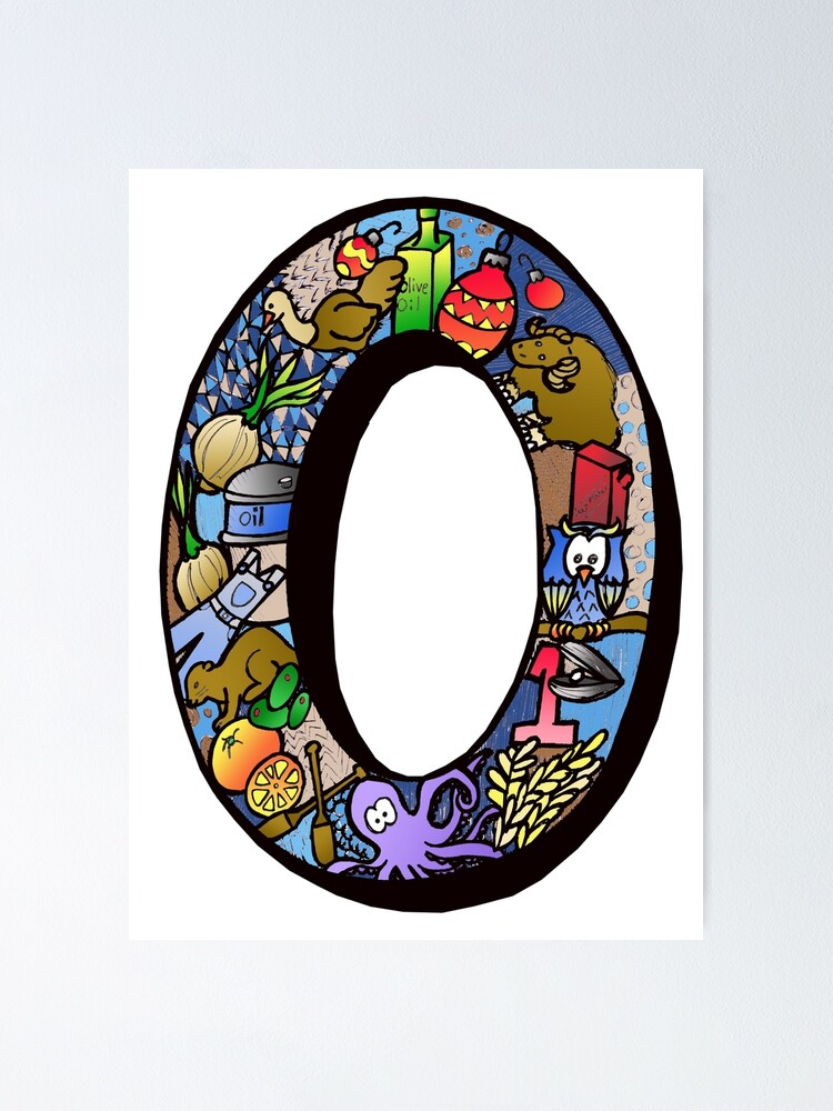 "Doodle Letter O" Poster by missmann | Redbubble