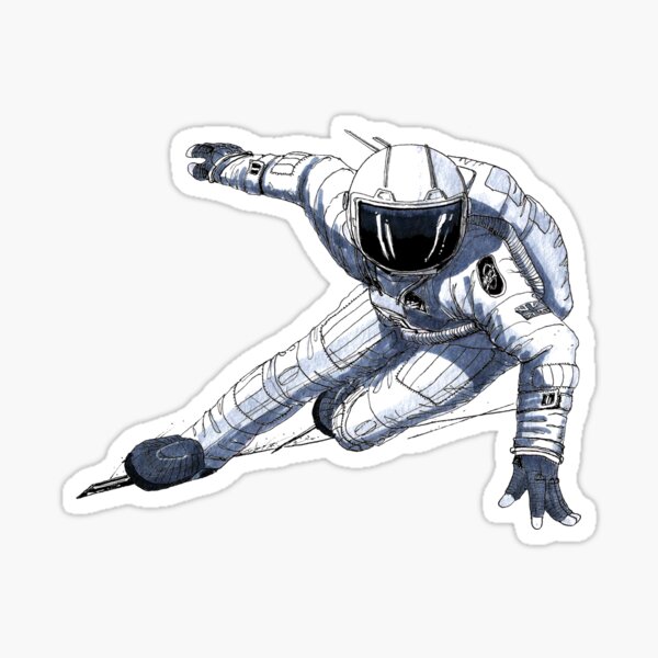 "Astro Skater Boy" Sticker for Sale by TezlaArt | Redbubble