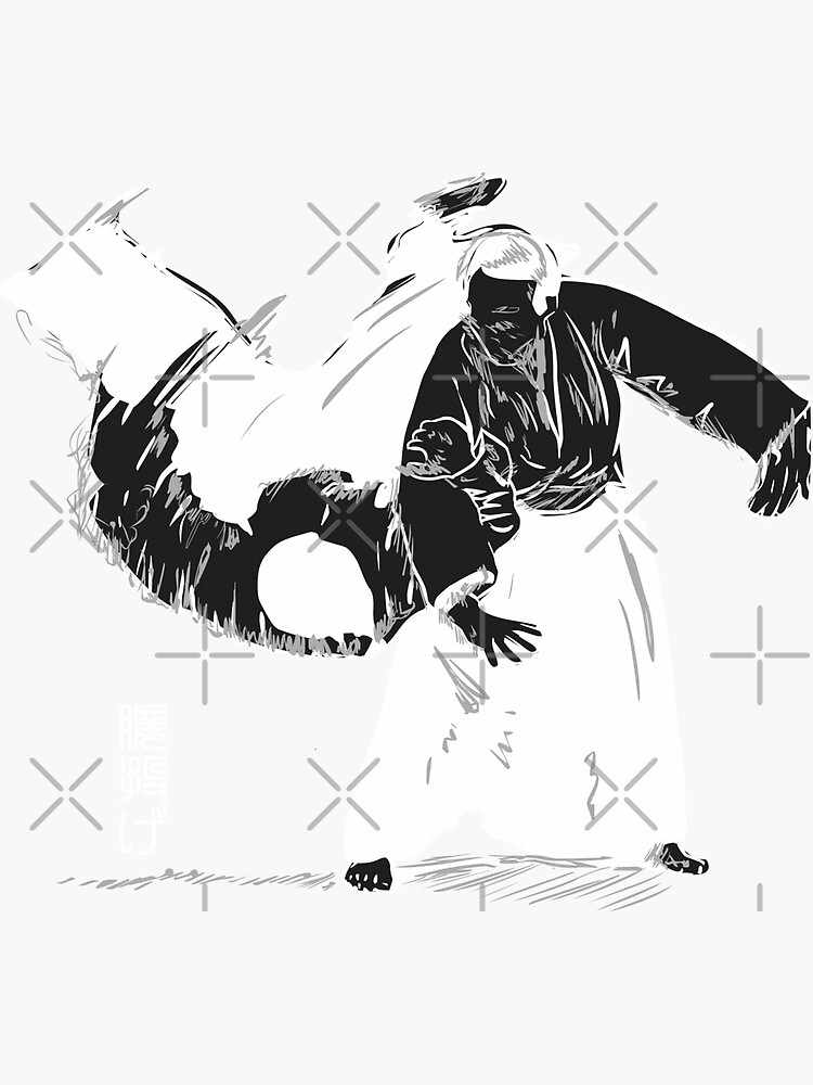 "AIKIDO - KOSHI NAGE" Sticker for Sale by aikistore | Redbubble