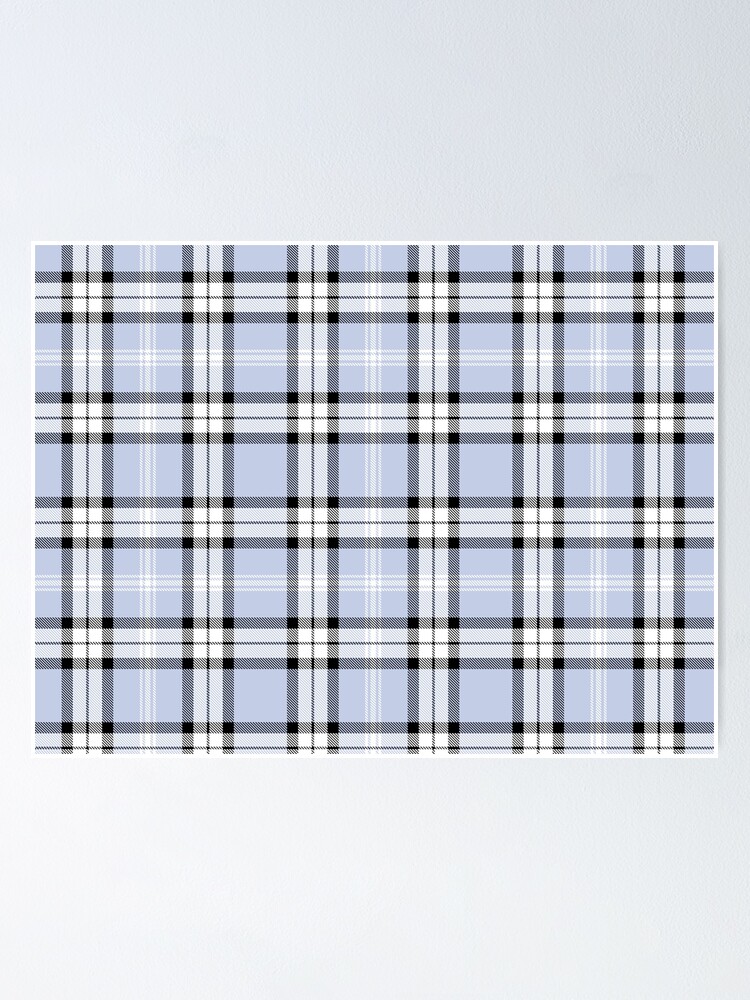 "Aesthetic Blue Plaid" Poster for Sale by STAR10008 | Redbubble