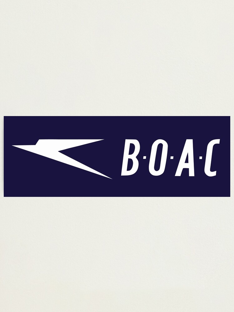 "BOAC vintage Airline logo" Photographic Print for Sale by ...