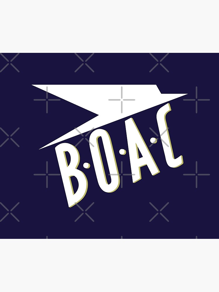 "BOAC vintage Airline logo" Throw Blanket for Sale by Speedbirddesign ...