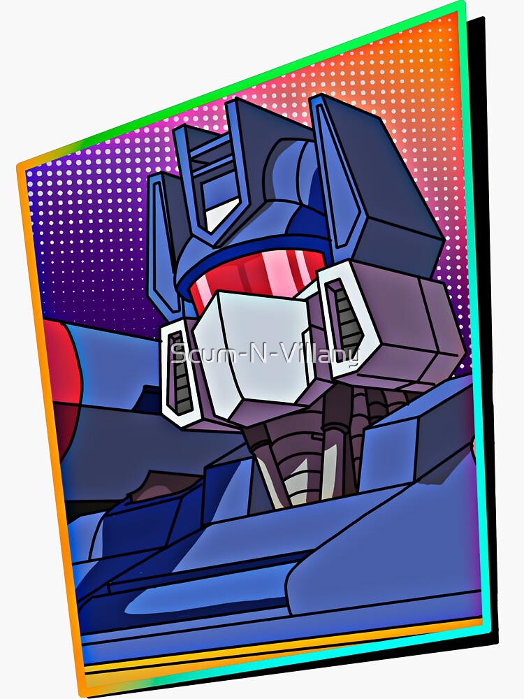 "Soundwave Transformers" Sticker for Sale by Scum-N-Villany | Redbubble