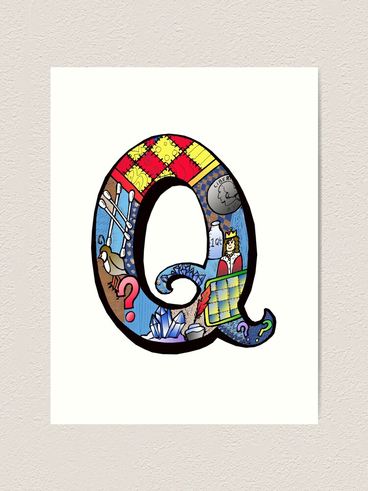 "Doodle Letter Q" Art Print for Sale by missmann | Redbubble