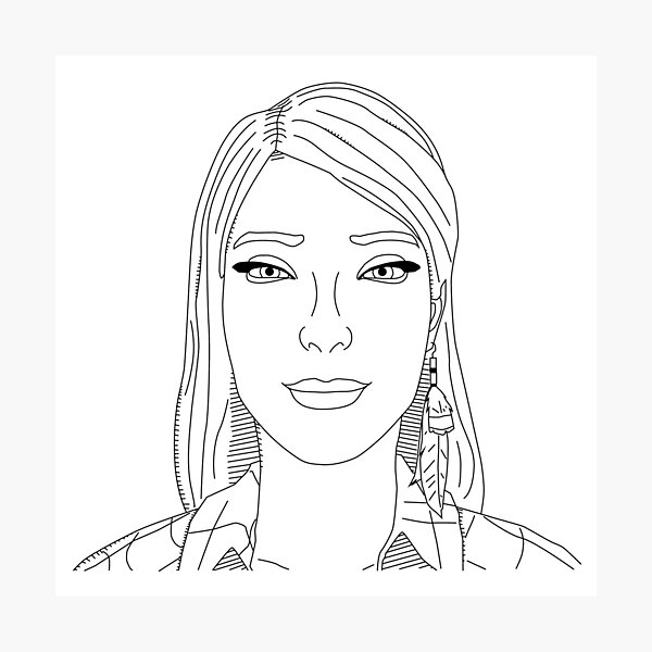"Rachel Amber - Line Art" Photographic Print by IsaacWebb | Redbubble