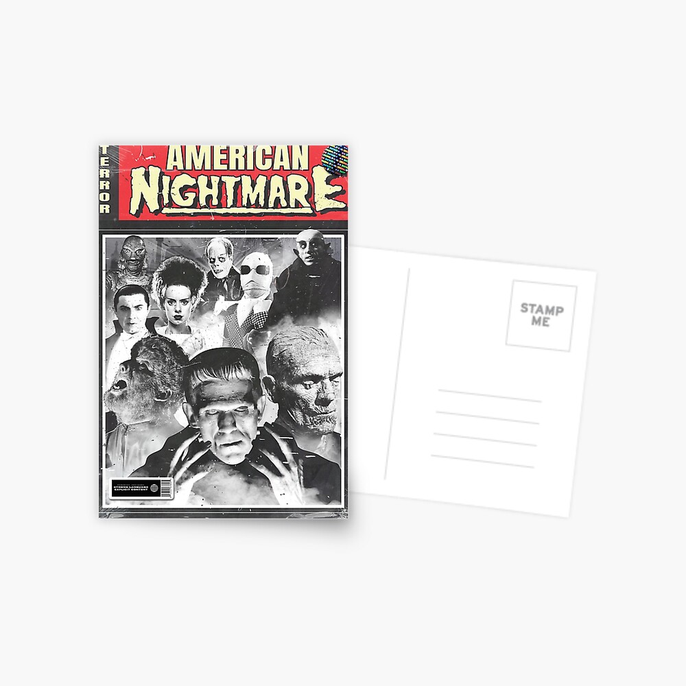 "American Nightmare " Postcard by phildistress | Redbubble
