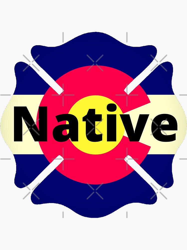 "Colorado Native Maltese Cross " Sticker for Sale by Bbenn28 | Redbubble