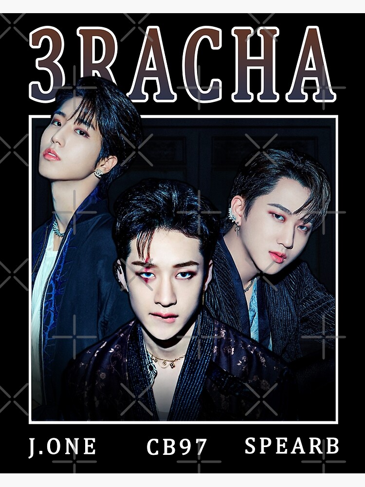 "3RACHA Stray Kids Vintage Retro Kpop Band Style 90s " Poster for Sale ...