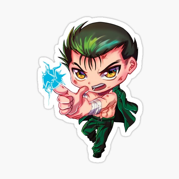 "Yusuke Urameshi Yu yu Hakusho" Sticker for Sale by MireielleART ...