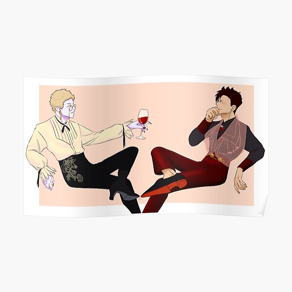 "Vampire Tsukishima & Human Kuroo" Poster for Sale by Sodasac | Redbubble