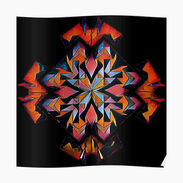 "Mandala Explosion of Colors" Poster by DamaArt | Redbubble