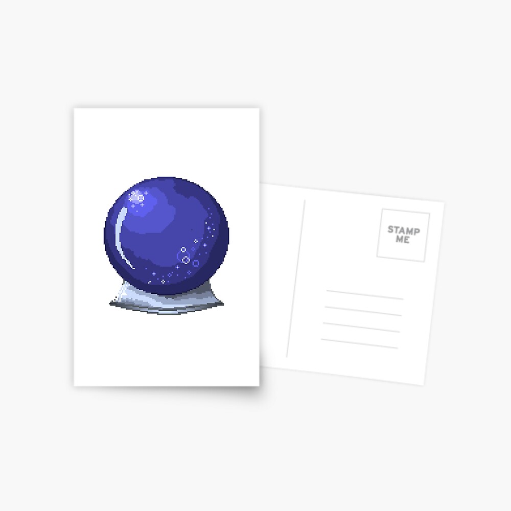 "Pixel Art Magic Ball" Postcard by ValkyrieSwitch | Redbubble