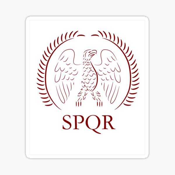 "Rome SPQR" Sticker for Sale by ColdOwl | Redbubble