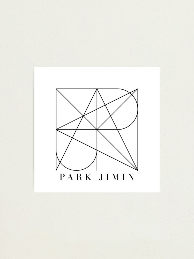 "Park Jimin Name Logo " Photographic Print by LittleLuxShop | Redbubble