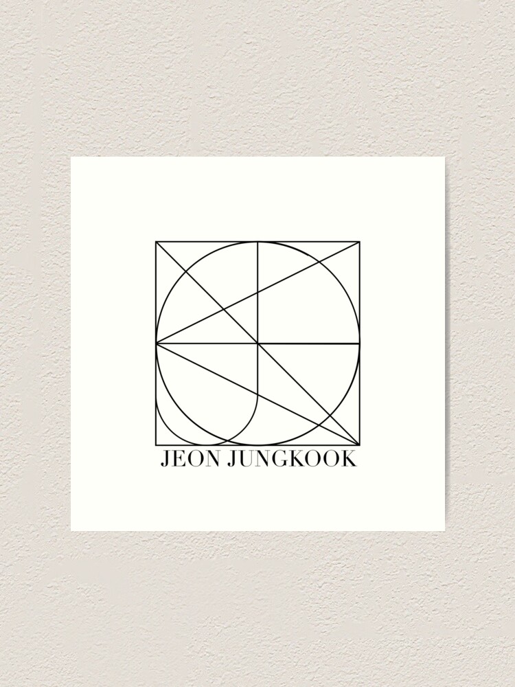 "Jeon Jungkook Name Logo " Art Print by LittleLuxShop | Redbubble
