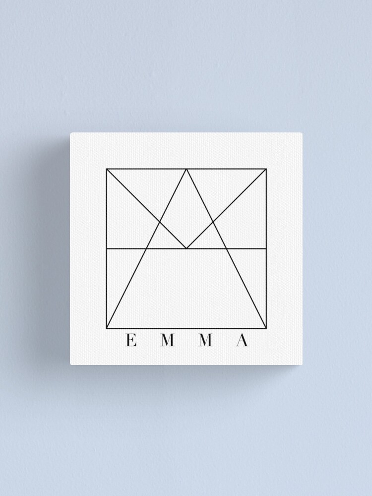 "Emma Name Logo " Canvas Print by LittleLuxShop | Redbubble