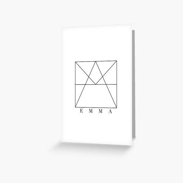 "Emma Name Logo " Greeting Card for Sale by LittleLuxShop | Redbubble