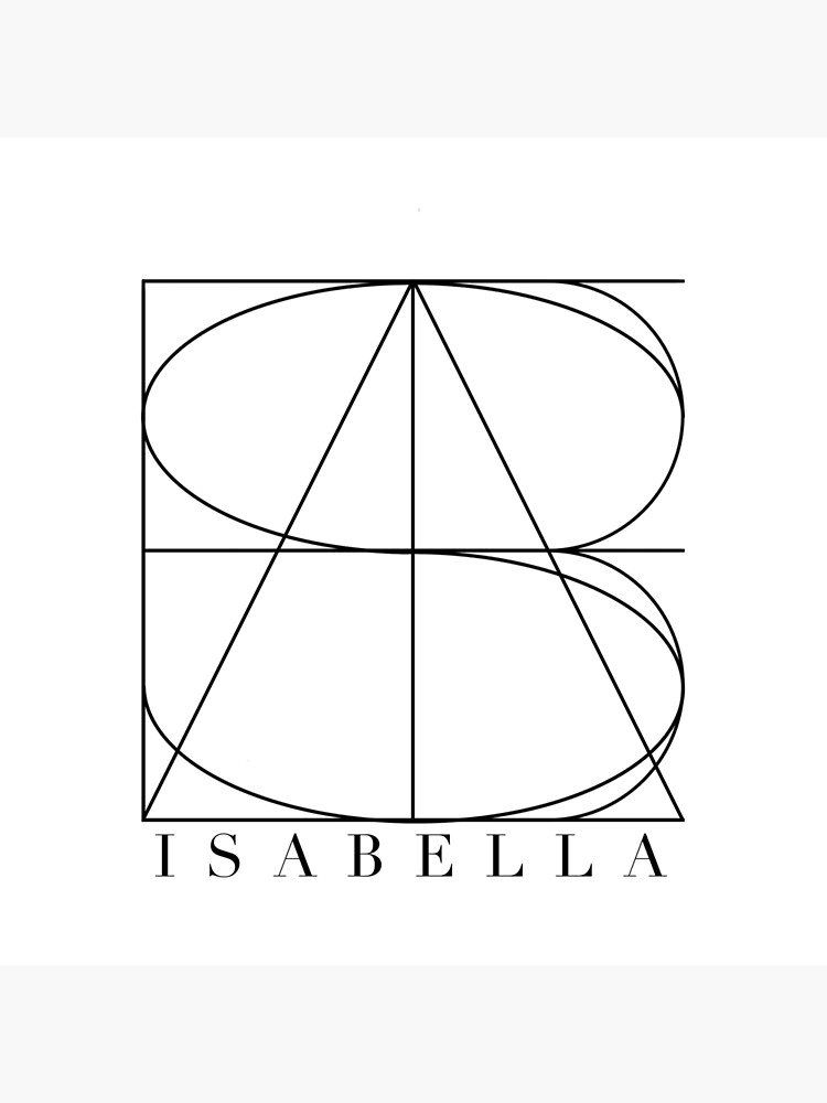 "Isabella Name Logo " Art Print for Sale by LittleLuxShop | Redbubble