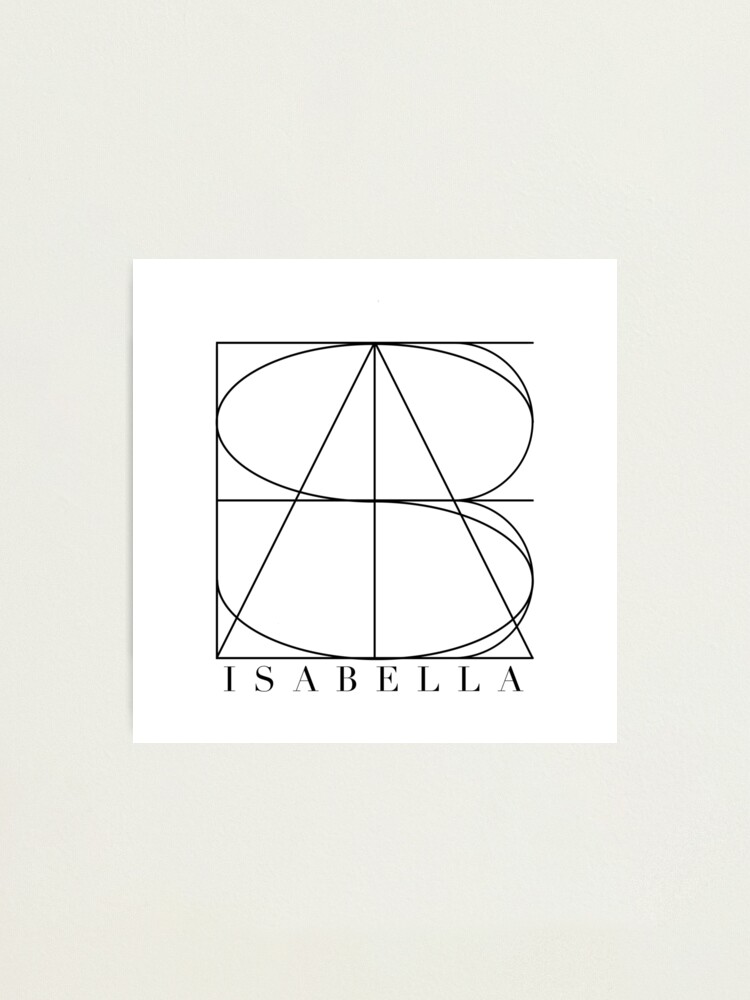 "Isabella Name Logo " Photographic Print by LittleLuxShop | Redbubble