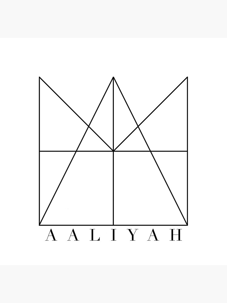 "Aaliyah Name Logo " Poster by LittleLuxShop | Redbubble