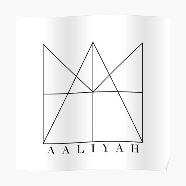 "Aaliyah Name Logo " Poster by LittleLuxShop | Redbubble