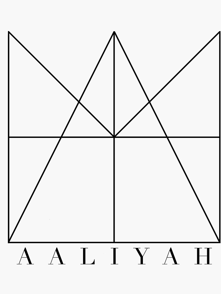 "Aaliyah Name Logo " Sticker for Sale by LittleLuxShop | Redbubble