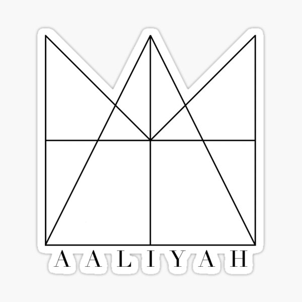 "Aaliyah Name Logo " Sticker for Sale by LittleLuxShop | Redbubble