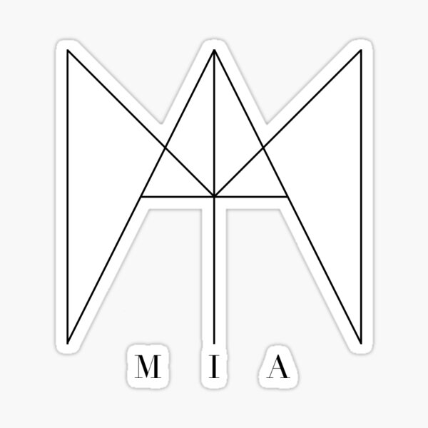 "Mia Name Logo " Sticker for Sale by LittleLuxShop | Redbubble