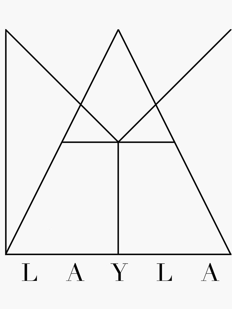 "Layla Name Logo " Sticker for Sale by LittleLuxShop | Redbubble
